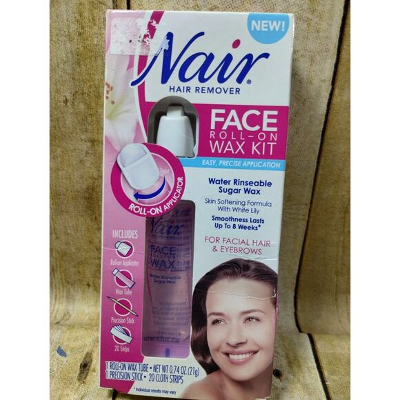 Nair | Bath & Body | Nair Face Rollon Wax Kit Water Rinseable Sugar ...